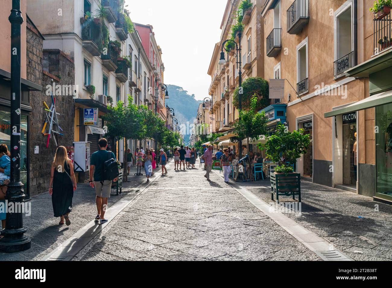 SORRENTO, ITALY - SEPTEMBER 18, 2023: Street view of Sorrento. Sorrento ...