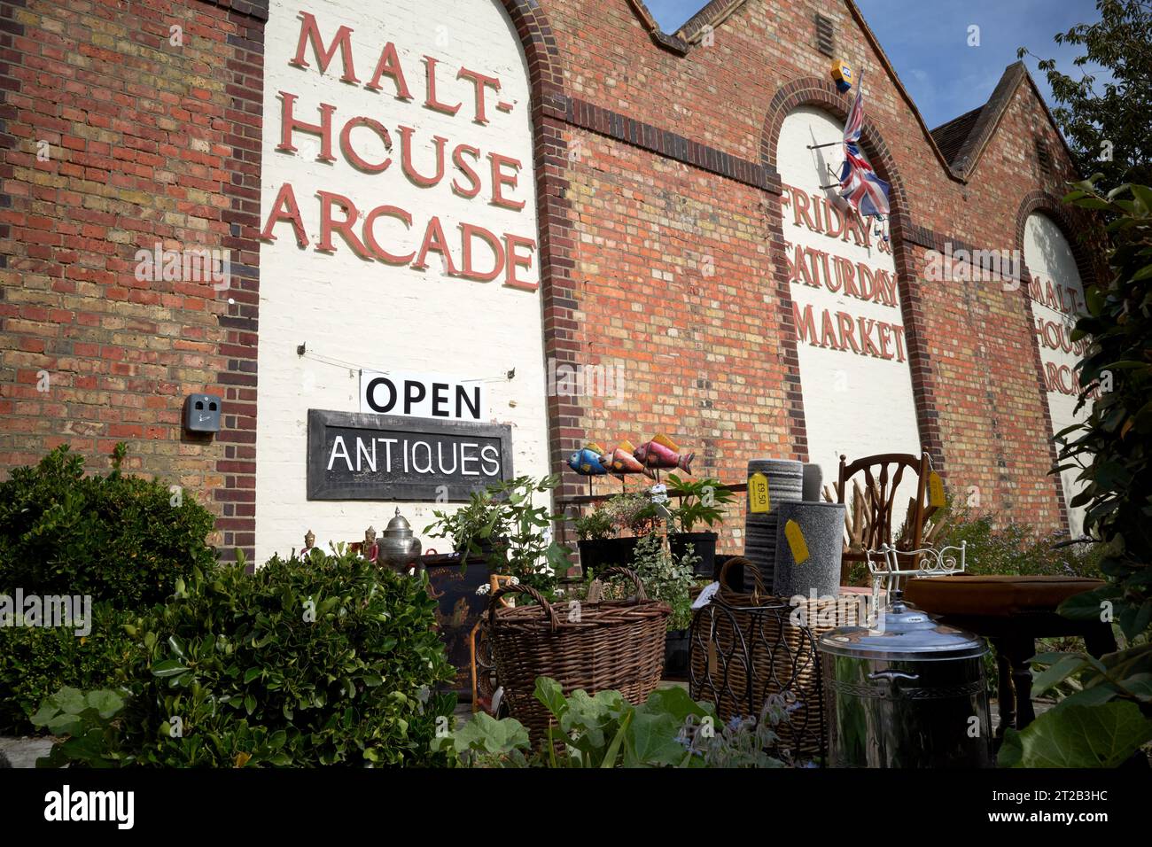 The Malt House Arcade antique market, Hythe, Kent , UK Stock Photo - Alamy
