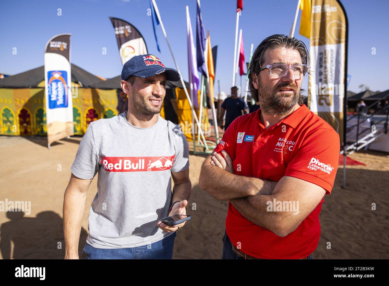 BENAVIDES Kevin, CASTERA David (fra), Director of the Rallye du Maroc ...