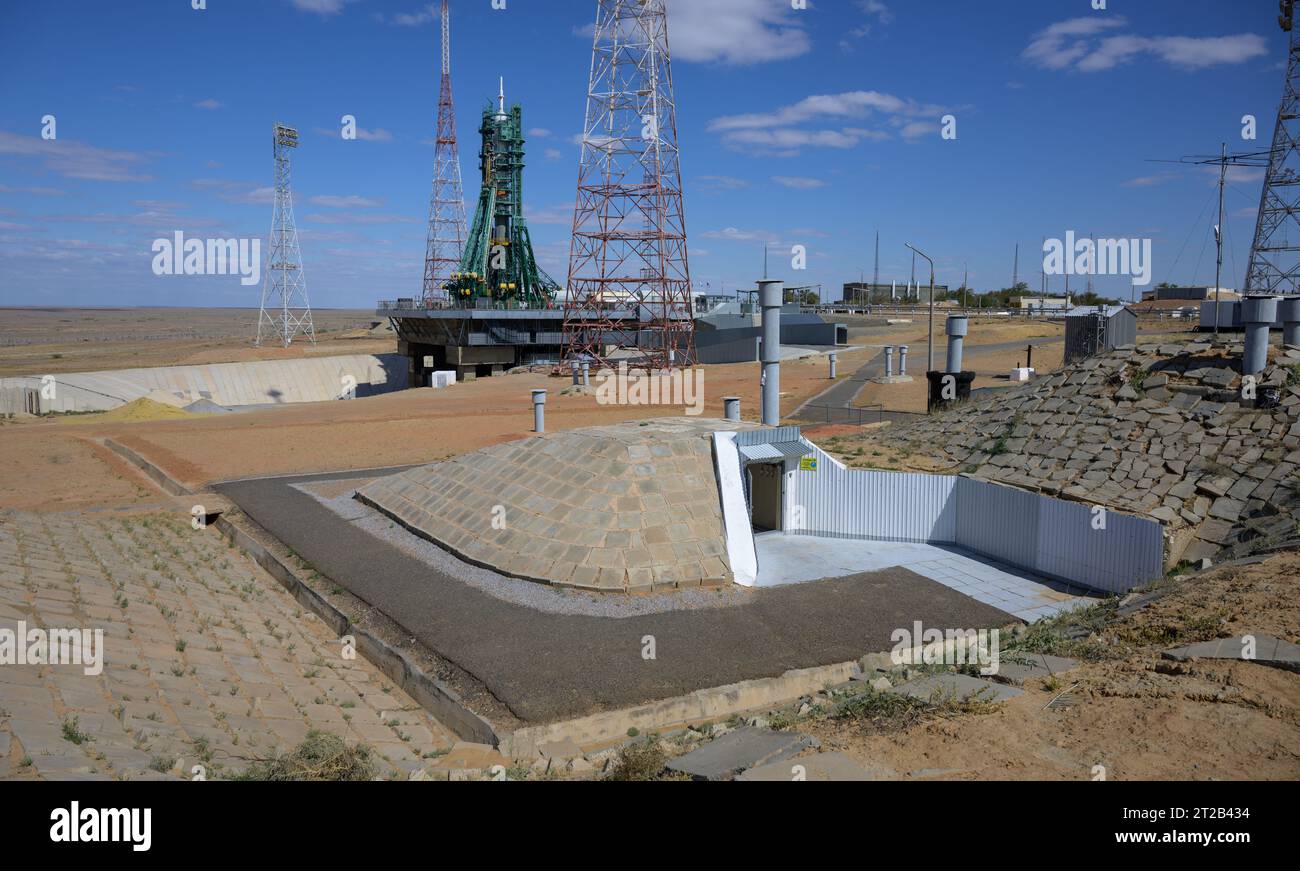 Expedition 70 Preflight. The Soyuz rocket is seen, Thursday, Sept. 14 ...