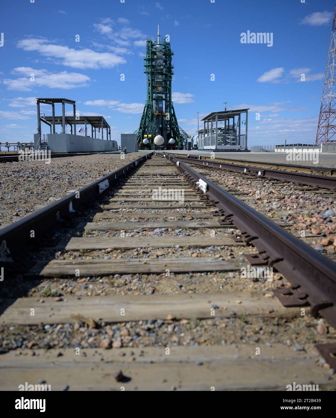 Expedition 70 Preflight. The Soyuz rocket is seen, Thursday, Sept. 14 ...