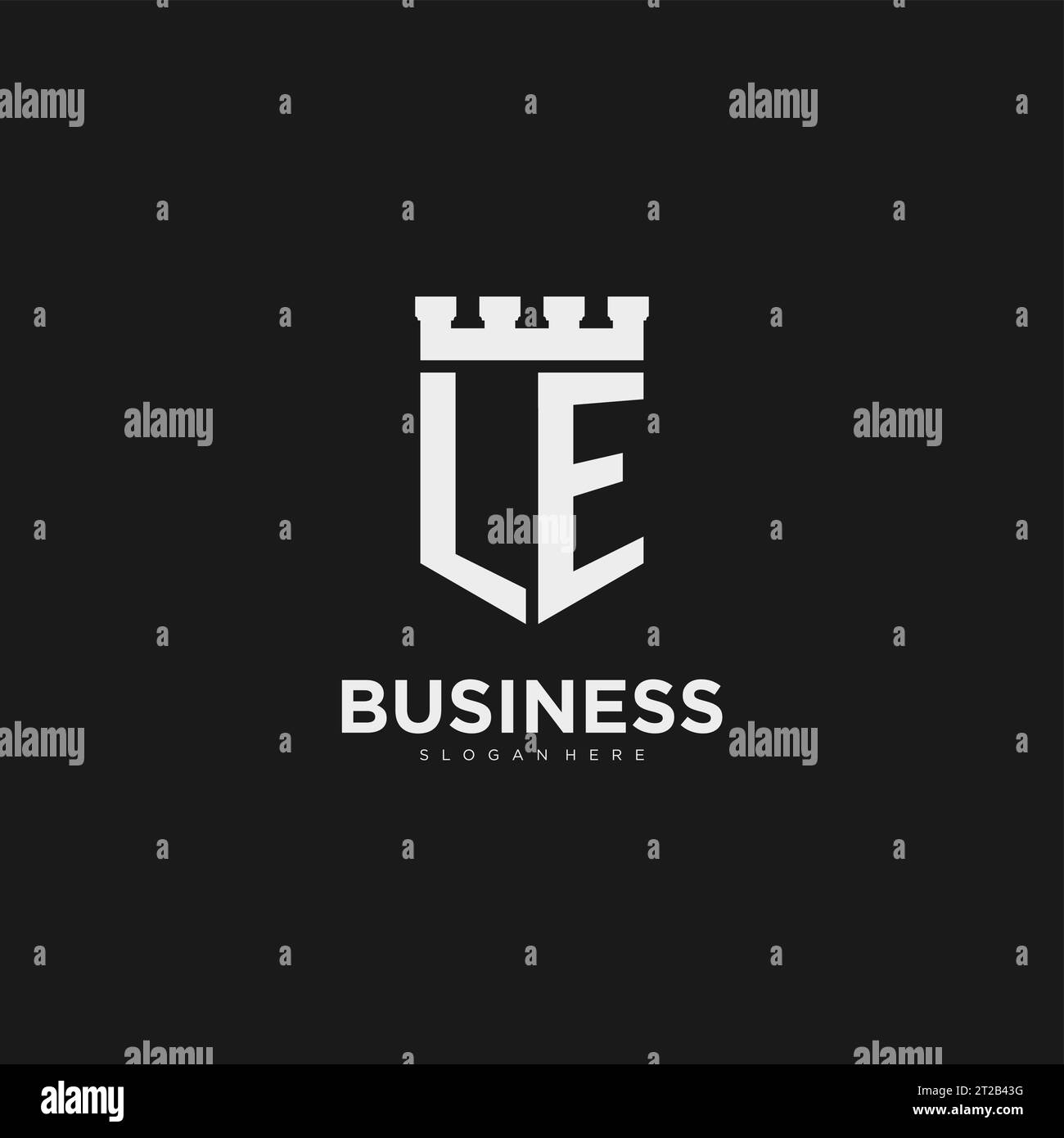 Initial le logo Black and White Stock Photos & Images - Alamy