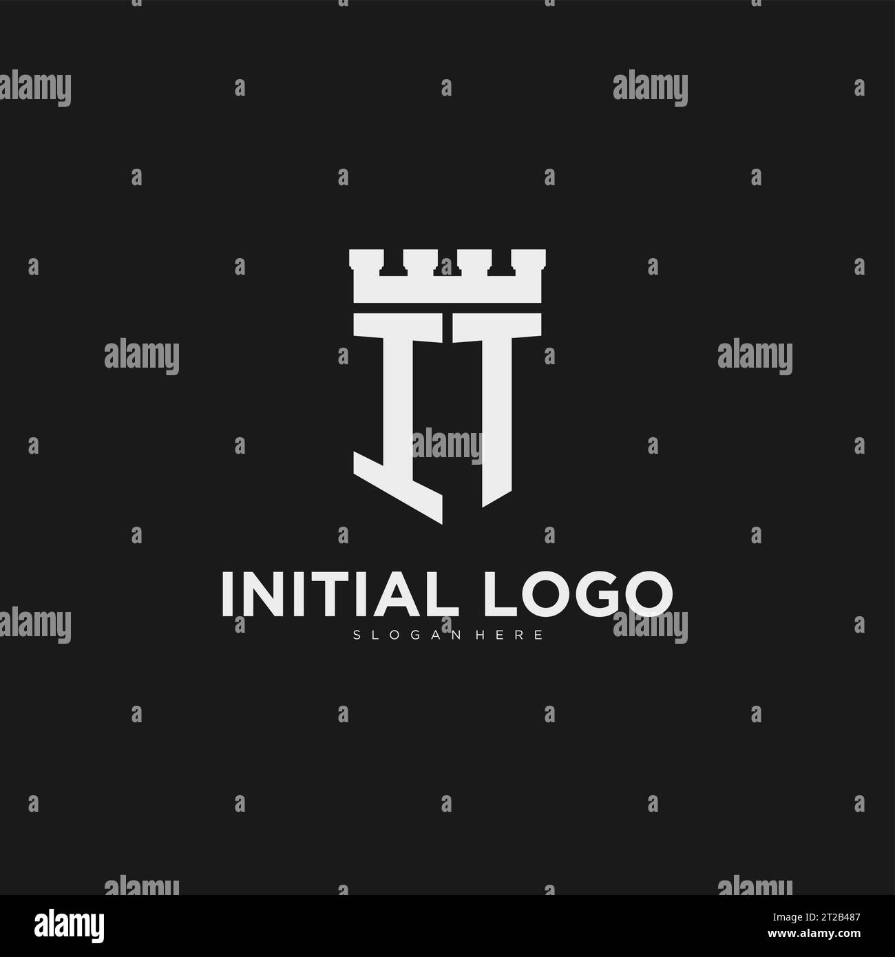 Vintage monogram and shield Black and White Stock Photos & Images - Alamy