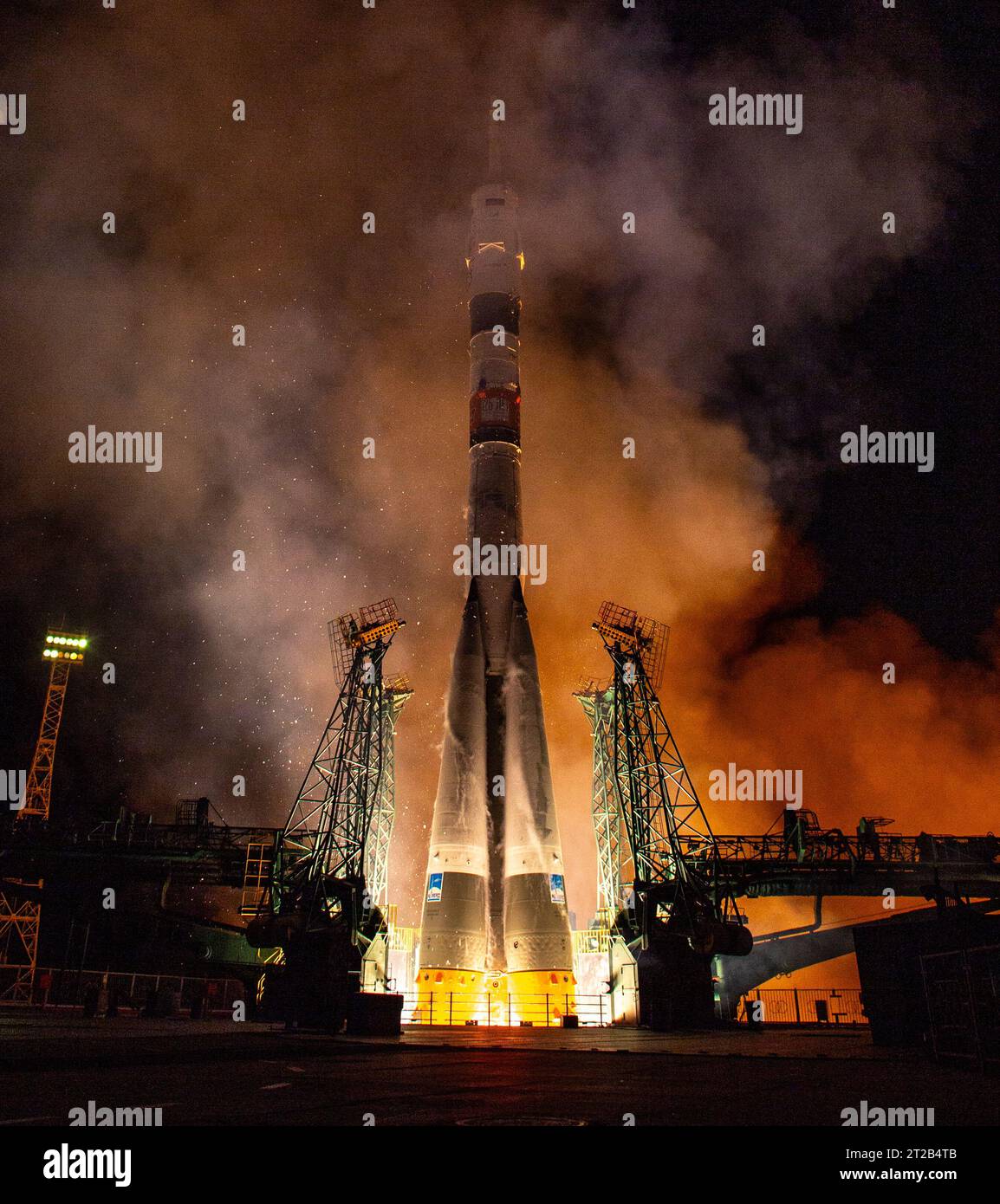Expedition 70 Launch. The Soyuz rocket is launched with Expedition 70 ...