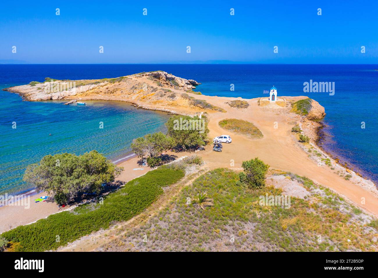 Tourkomnima beach on Lipsi island, Greece Stock Photo - Alamy
