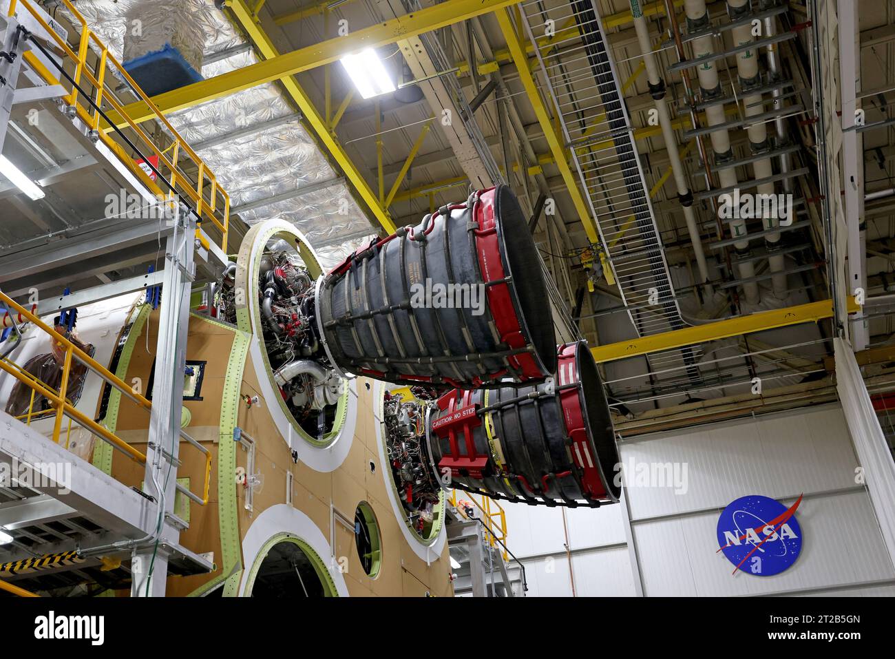 Technicians at NASA’s Michoud Assembly Facility installed the second RS ...