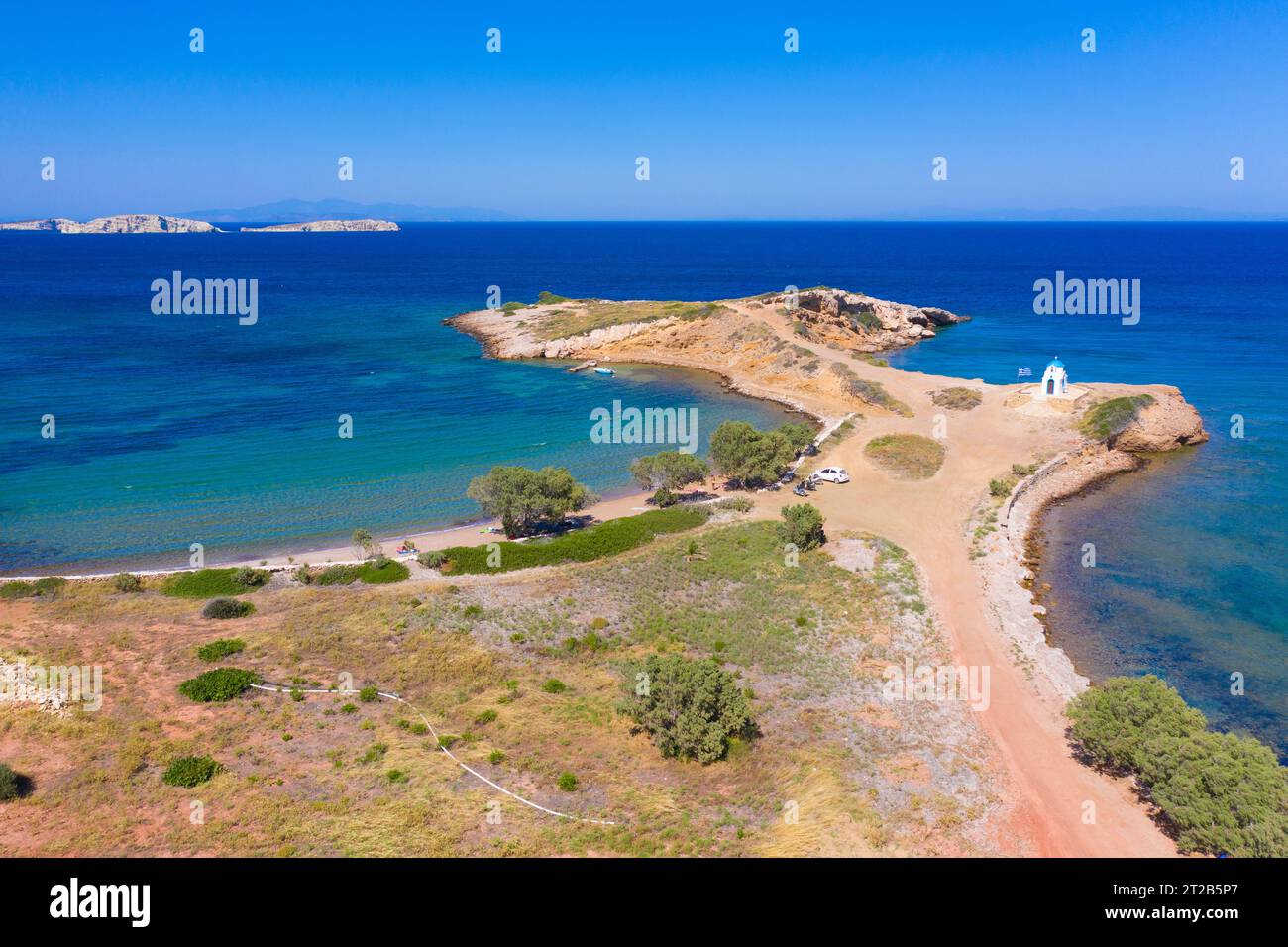 Tourkomnima beach on Lipsi island, Greece Stock Photo - Alamy