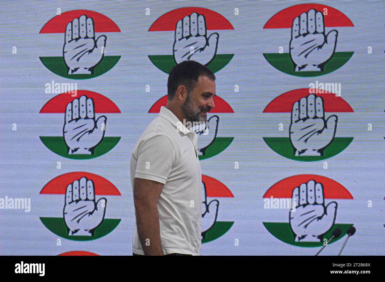 New Delhi, Delhi, India. 18th Oct, 2023. India's main opposition leader ...