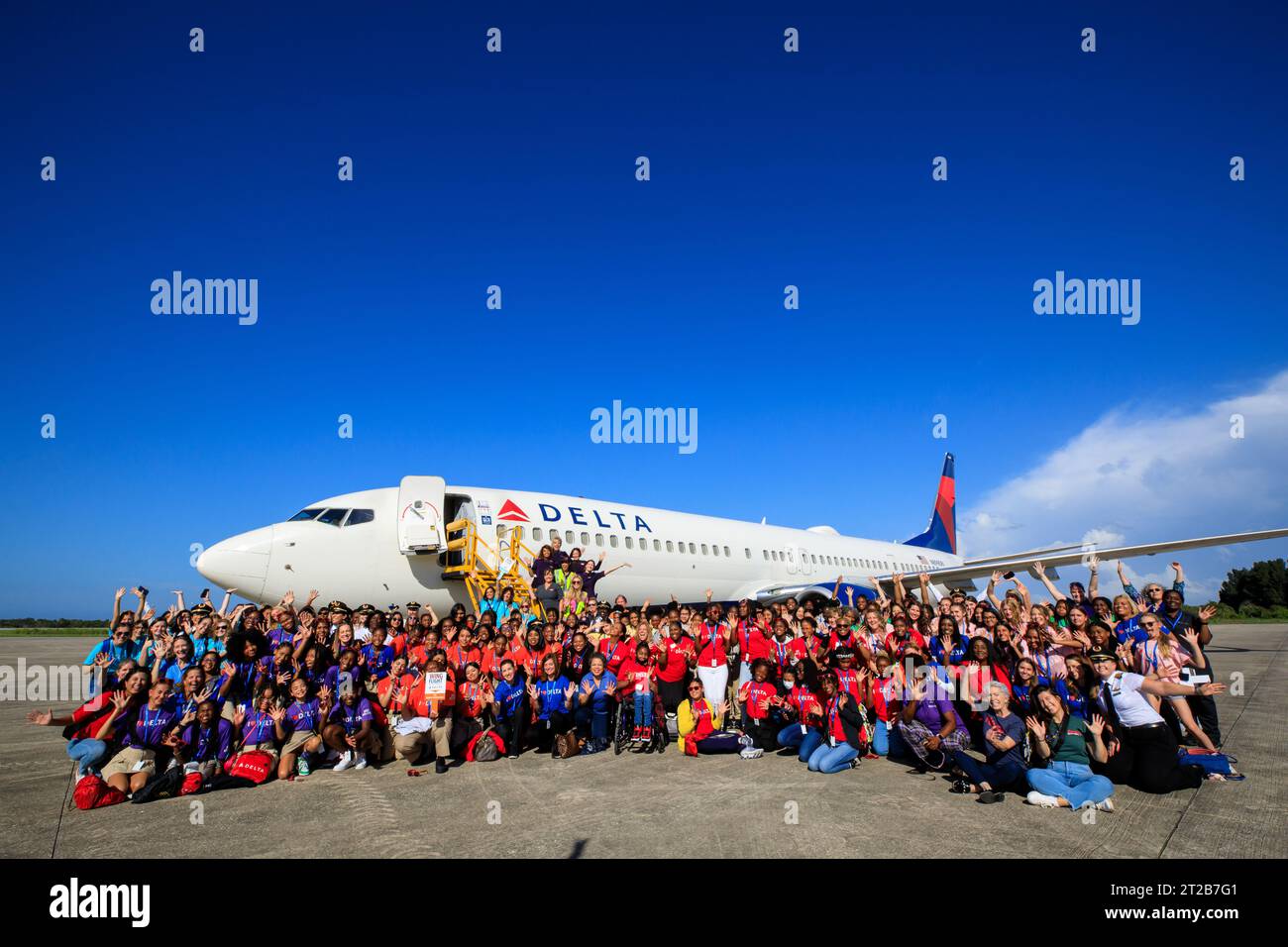 Delta Wing Event. Students from various schools and organizations with ...