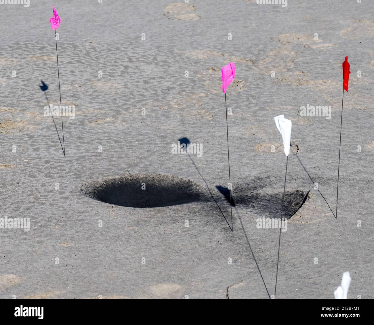 OSIRIS-REx Sample Return. A crater made by the sample return capsule ...
