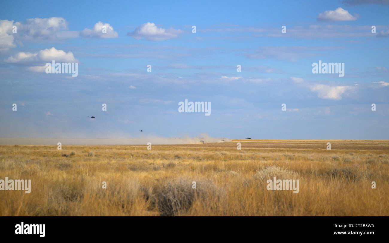 Russian search and rescue teams reached the Soyuz MS-23 capsule after ...