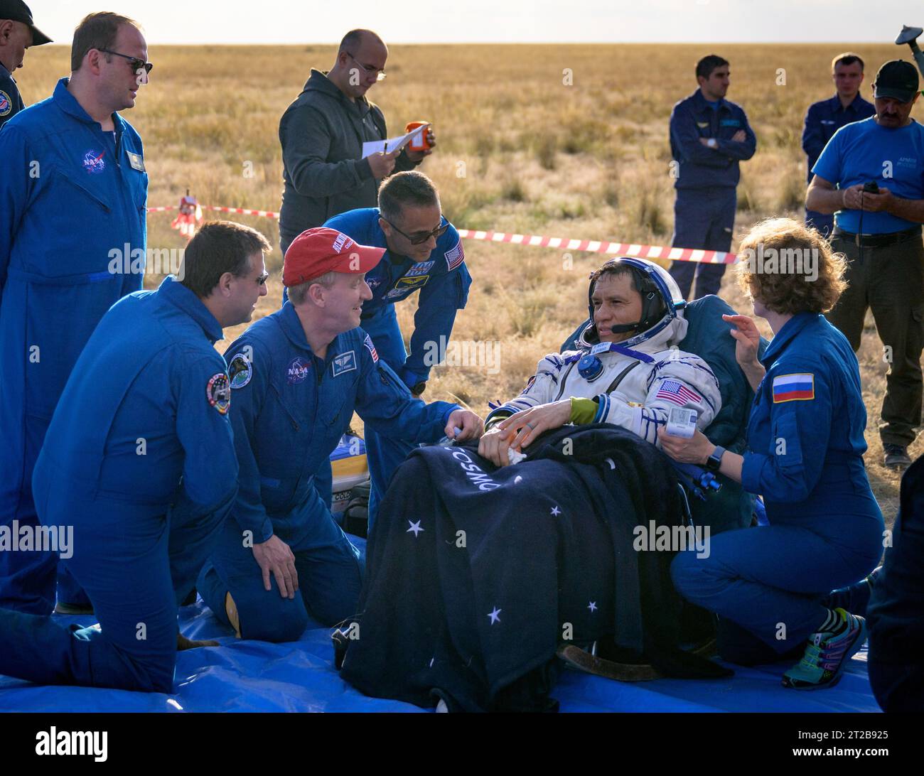 Expedition 69 Soyuz Landing. Expedition 69 NASA astronaut Frank Rubio ...