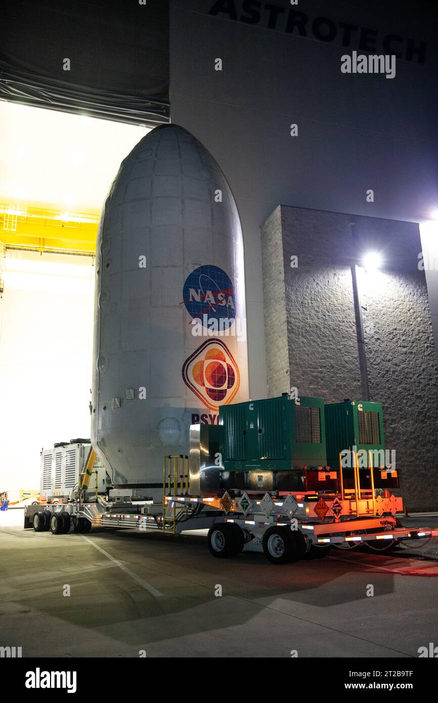Psyche Transport from Astrotech to LC 39A. Teams transport NASA's ...