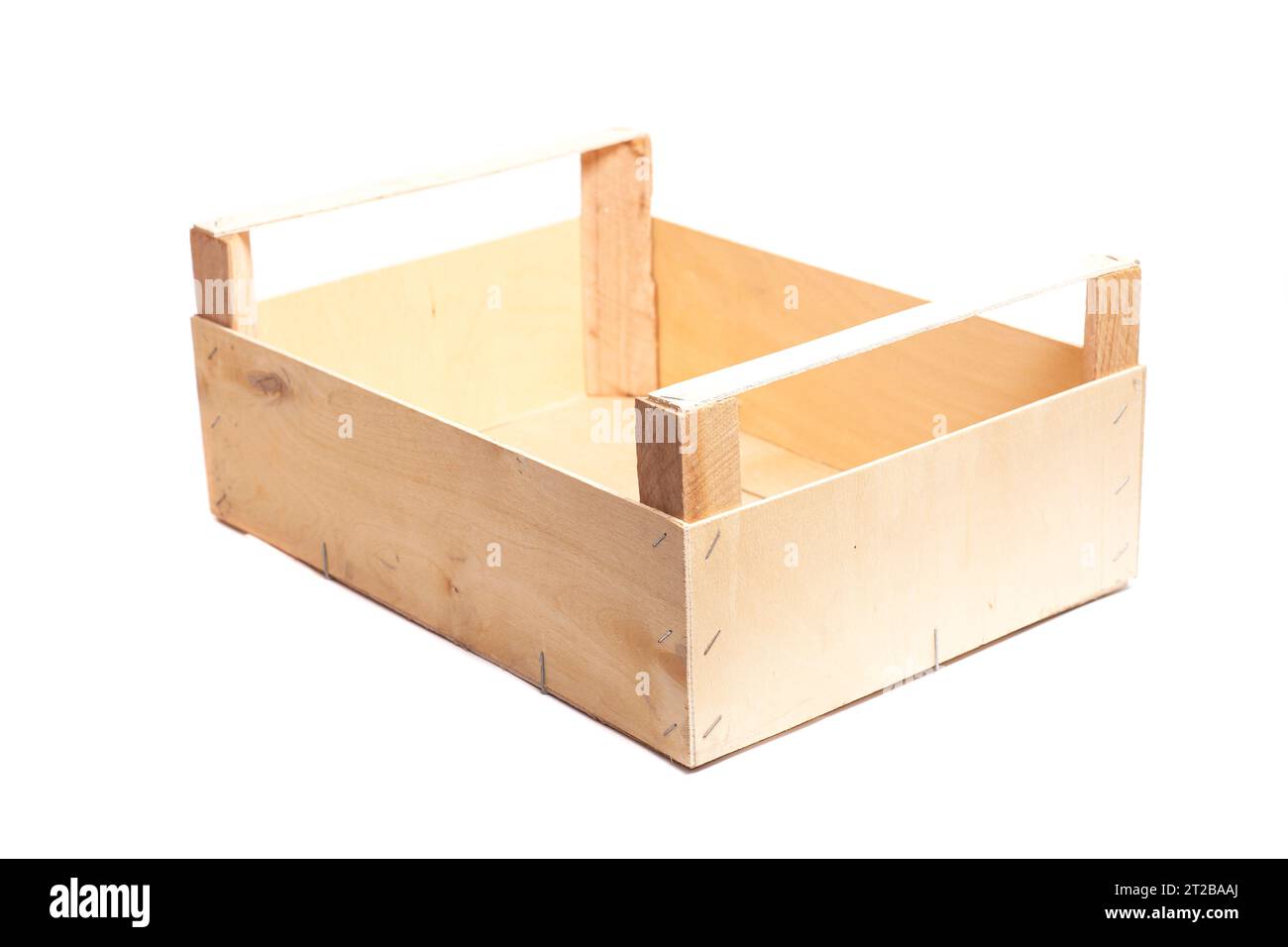 Empty wooden crate for fruits and vegetables Stock Photo - Alamy