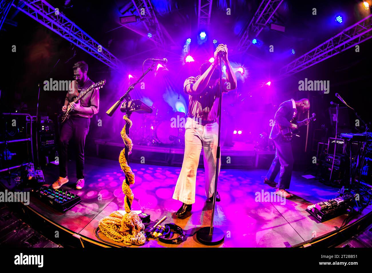 Milan Italy. 17th Oct 2023. The American band YOUNG THE GIANT performs ...