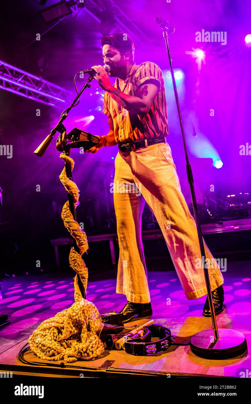 Milan Italy. 17th Oct 2023. The American band YOUNG THE GIANT performs ...