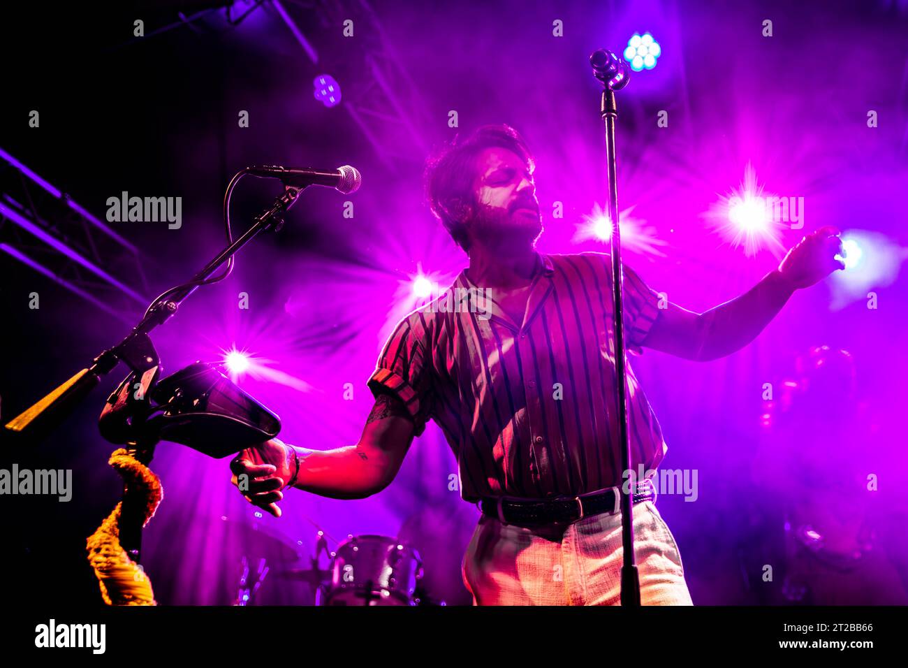 Milan Italy. 17th Oct 2023. The American band YOUNG THE GIANT performs ...