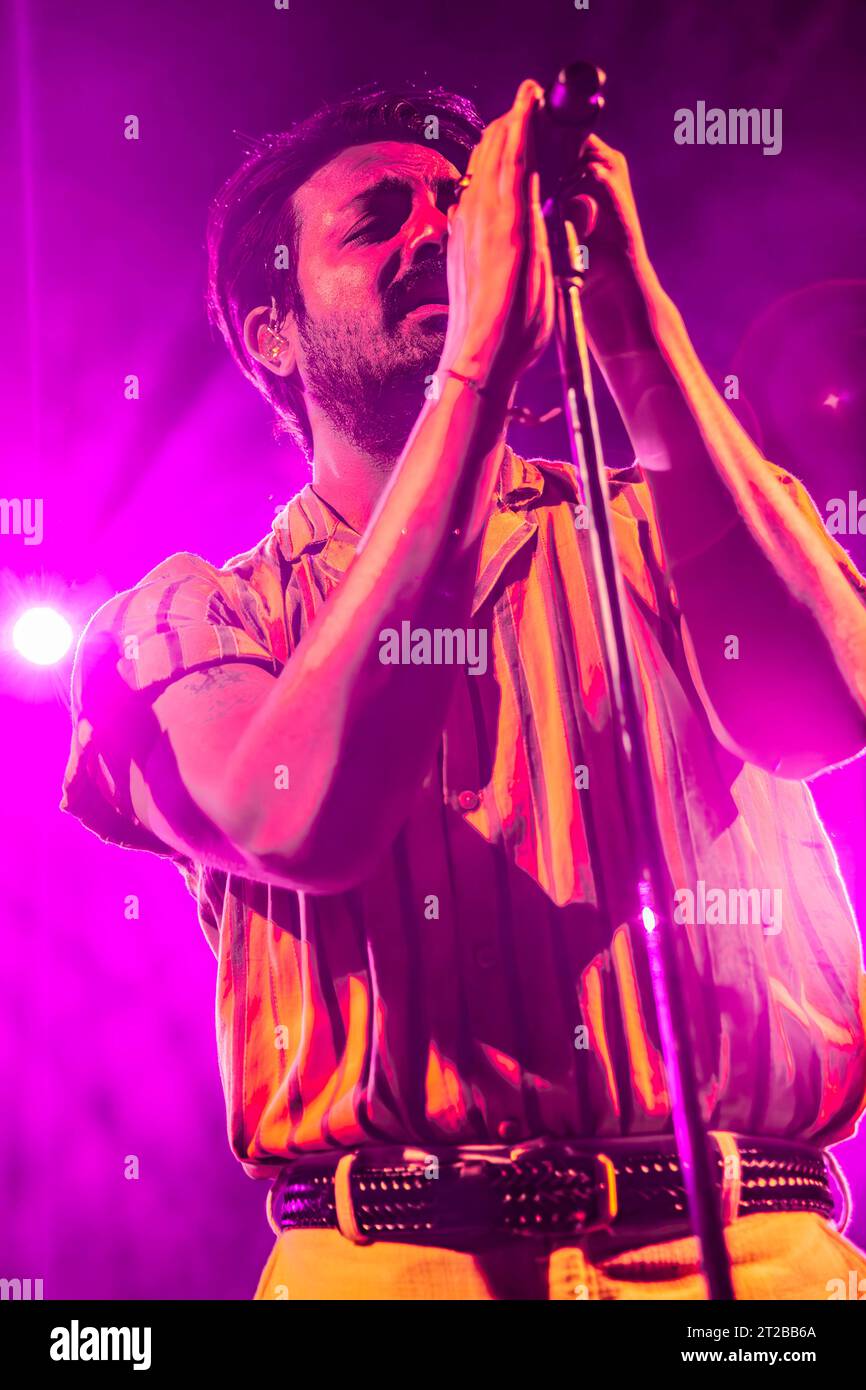 Milan Italy. 17th Oct 2023. The American band YOUNG THE GIANT performs ...