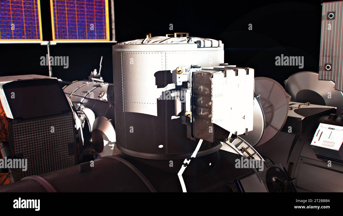. Gateway Close-up - Airlock Module. A close-up of a government ...