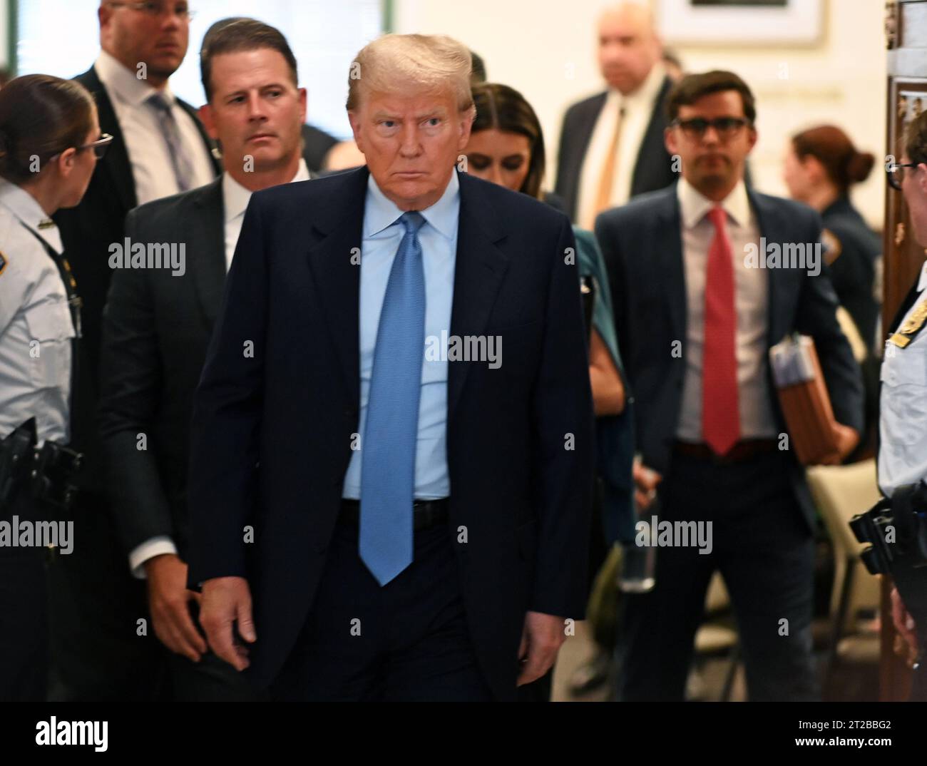 New York, New York, USA. 18th Oct, 2023. Former President Donald Trump ...