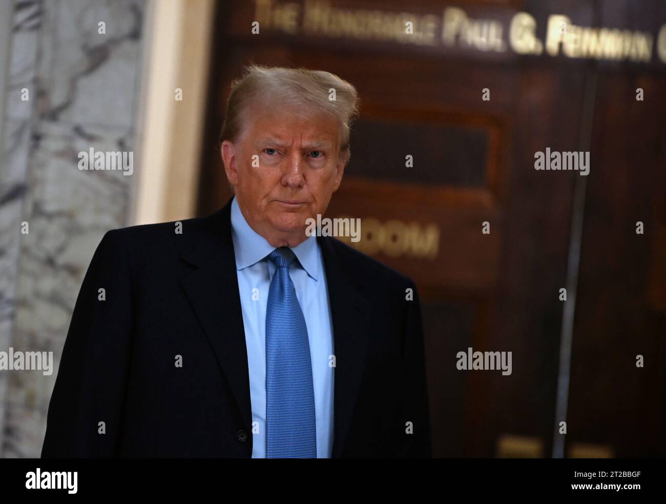 New York, New York, USA. 18th Oct, 2023. Former President Donald Trump ...