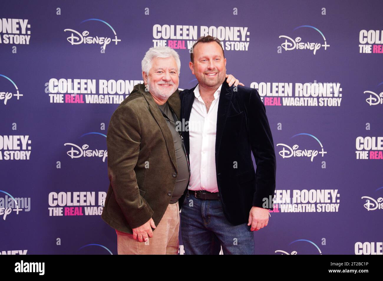 Paul Stretford (left) and Julian Bird attend the screening of Coleen ...