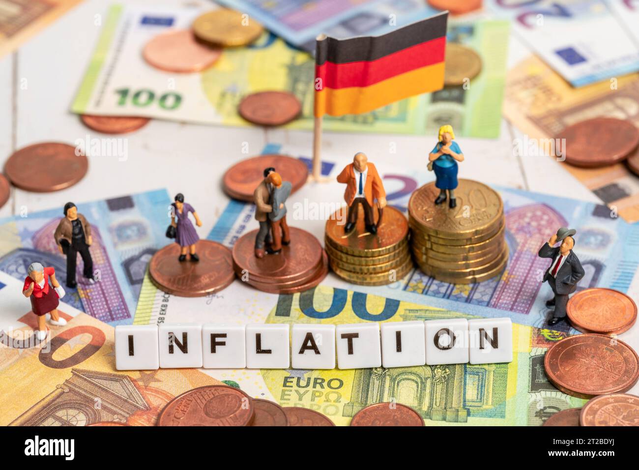 Augsburg, Bavaria, Germany. 16th Oct, 2023. Letter cubes form the word ...