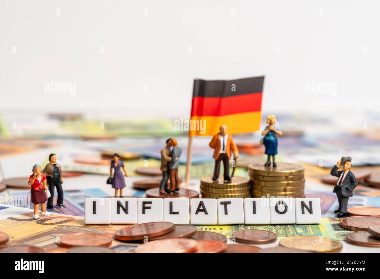 Augsburg, Bavaria, Germany. 16th Oct, 2023. Letter cubes form the word ...