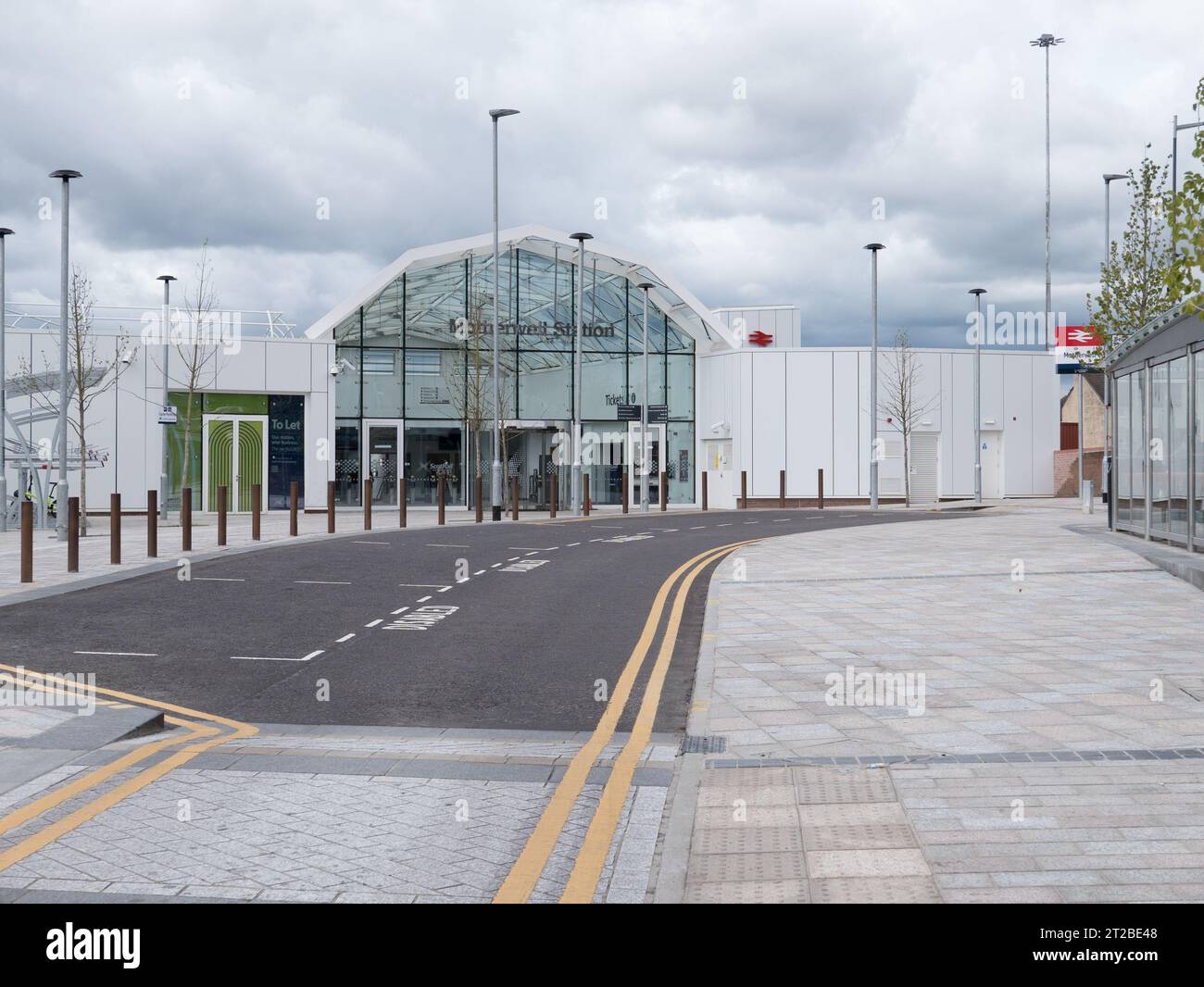 Motherwell Railway Station after redevelopment Stock Photo - Alamy