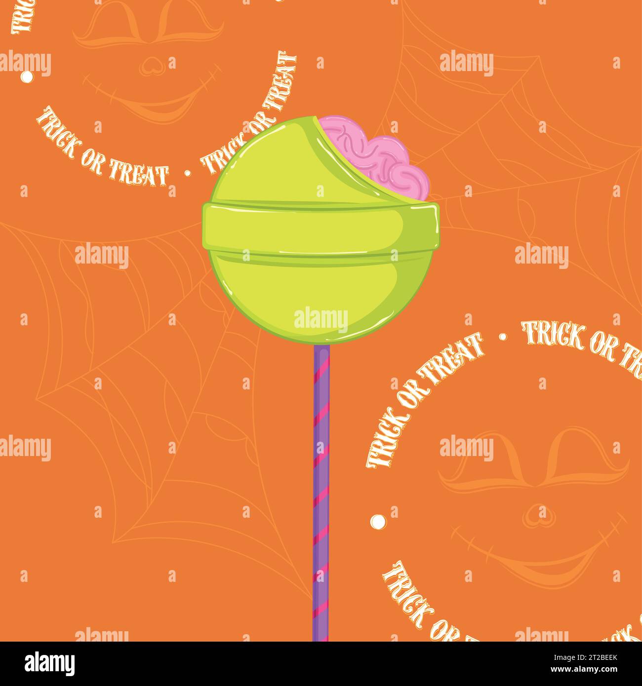 Halloween lollipop candy Trick or treat Vector Stock Vector Image & Art ...