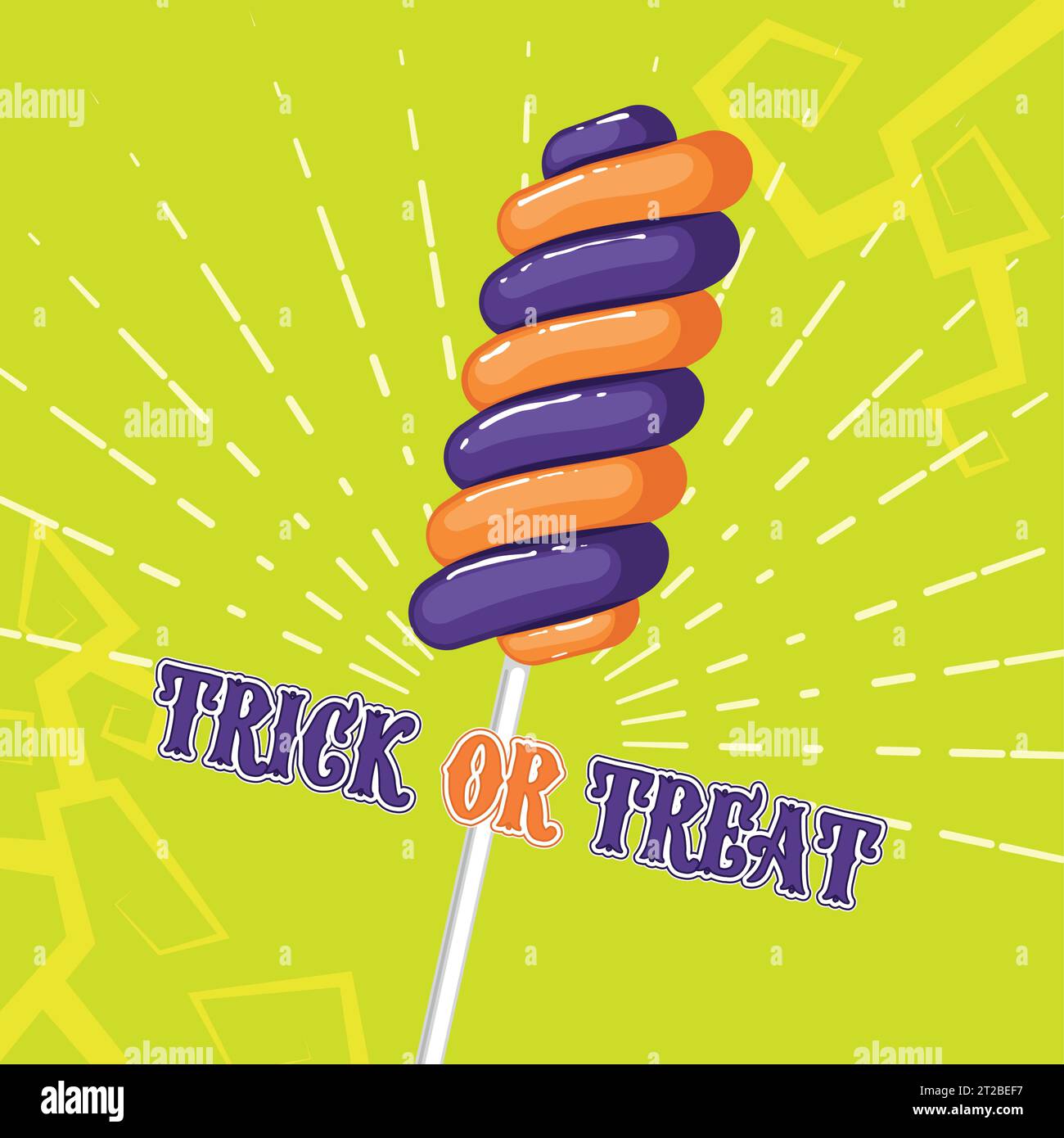 Halloween lollipop candy Trick or treat Vector Stock Vector Image & Art ...