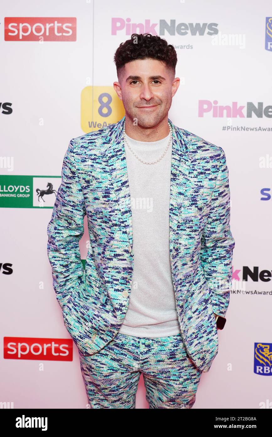 Founder and CEO of PinkNews Benjamin Cohen attending the PinkNews Awards at the Royal Lancaster ...
