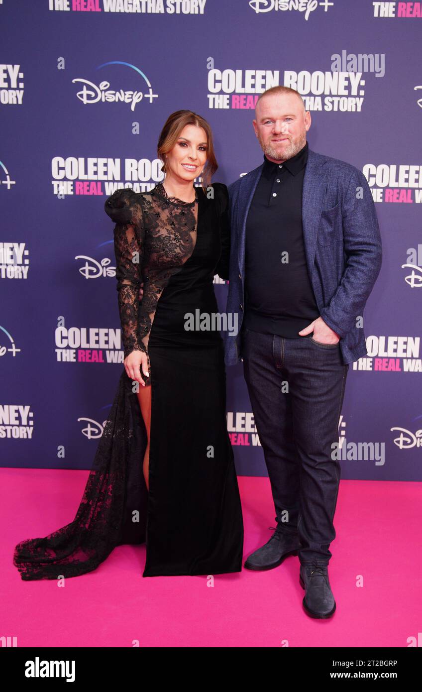 Wayen and Coleen Rooney attend the screening of Coleen Rooney: The Real ...