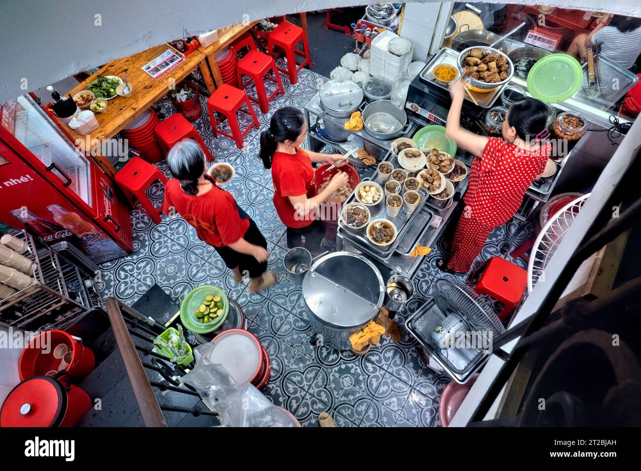 Bun cha at the famed Bun Cha Dac Kim restaurant, Hanoi, Vietnam Stock ...