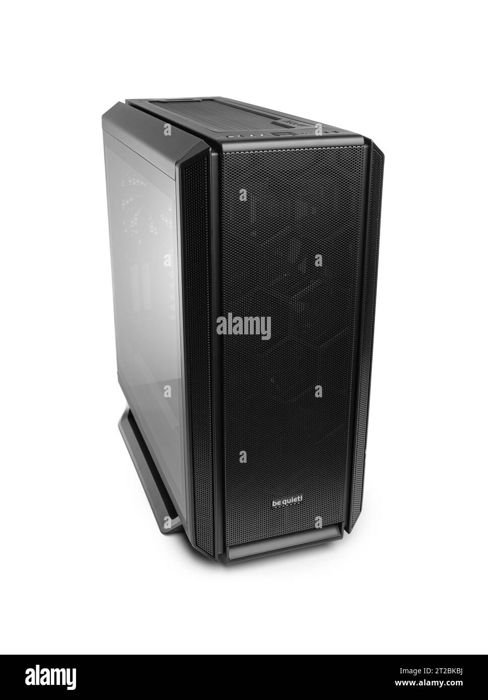 System unit case be quiet silent base 802 on white background Stock ...