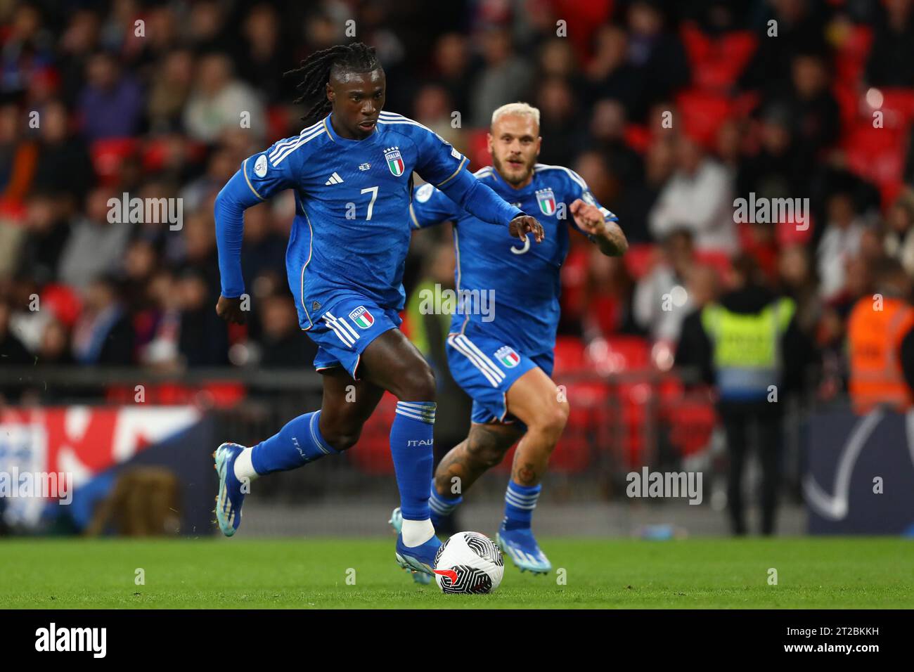 Moise Kean of Italy - England v Italy, UEFA EURO 2024 Qualifier Group C ...