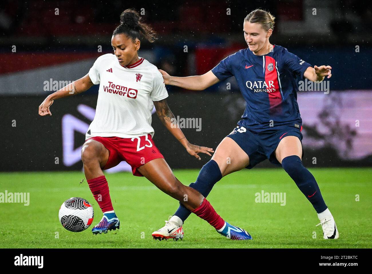 Paris, France. 18th Oct, 2023. Geyse DA SILVA FERREIRA of Manchester ...