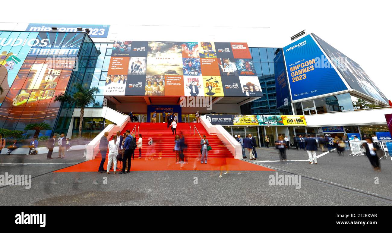 Cannes, France - October 18, 2023: MIPCOM/The World Greatest Gathering ...