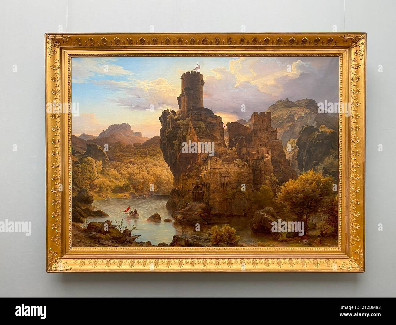 Painting 'Knight's Castle' by German Romantic painter Karl Friedrich ...