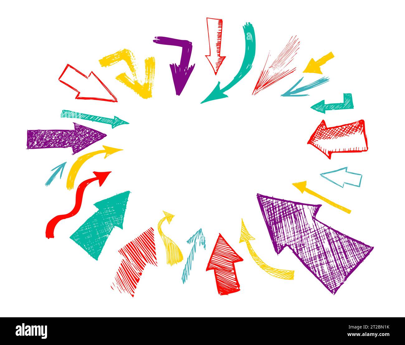 arrows graphic set. Handmade. hand drawing. Not AI, Illustrat3 . Vector ...