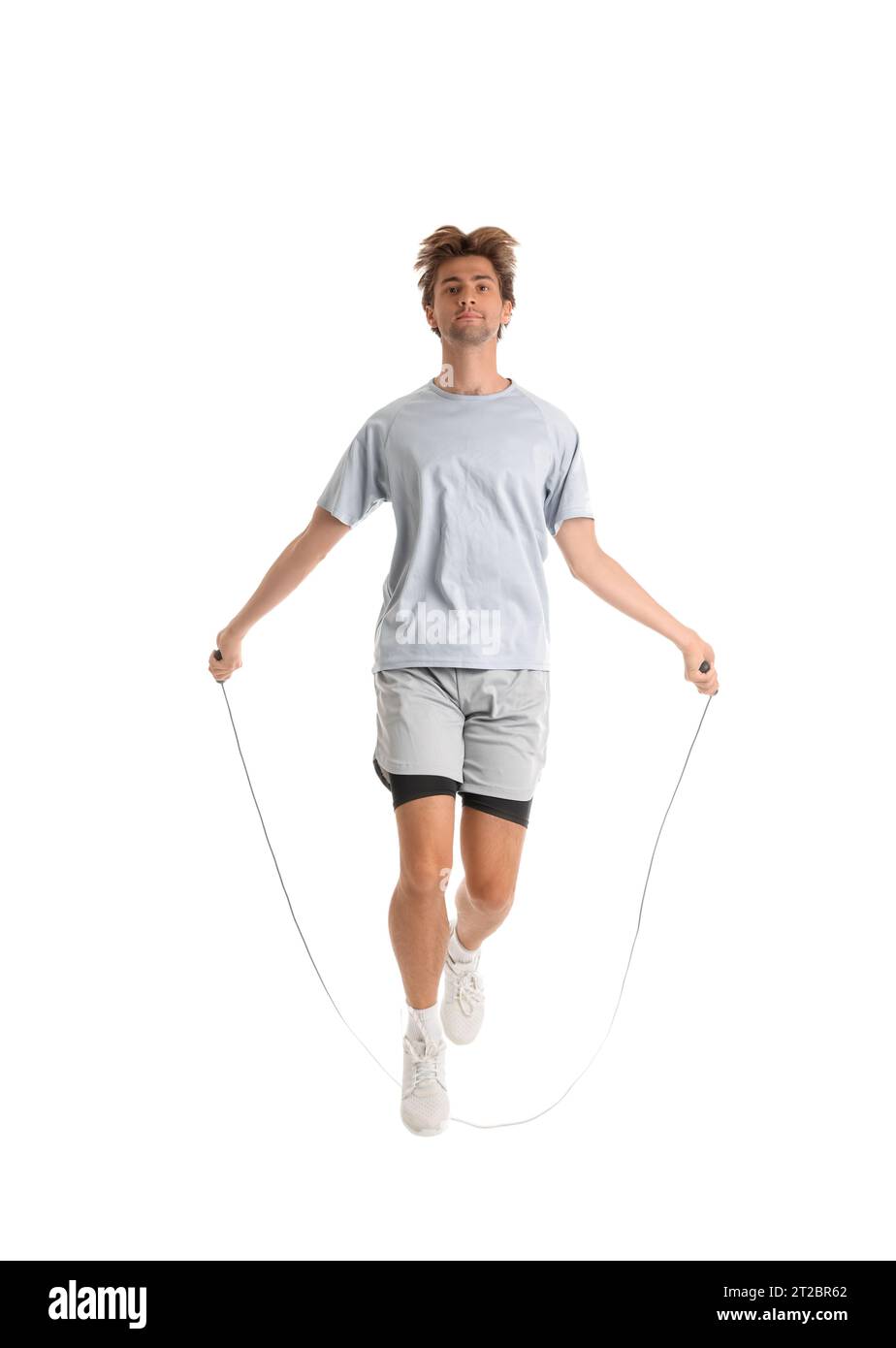 Jumping rope in gym Cut Out Stock Images & Pictures - Alamy