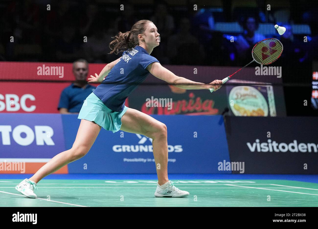 Jyske 18 October 2023. Women's singles Line Christophersen (photo) wins ...