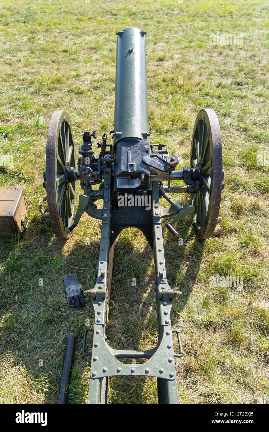 Hungarian-made World War I Skoda 75 mm mountain cannon Stock Photo - Alamy