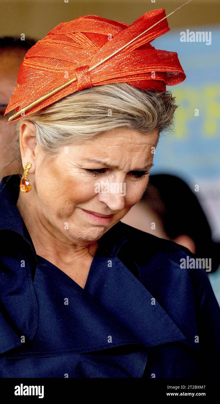 Queen Maxima of The Netherlands at the Apartheid Museum in Pretoria, on ...