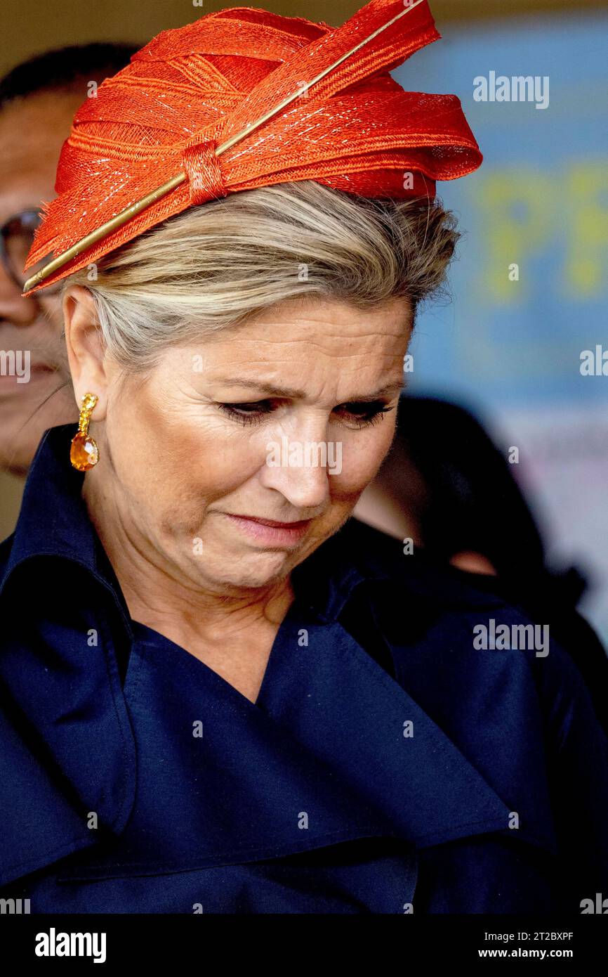 Queen Maxima of The Netherlands at the Apartheid Museum in Pretoria, on ...