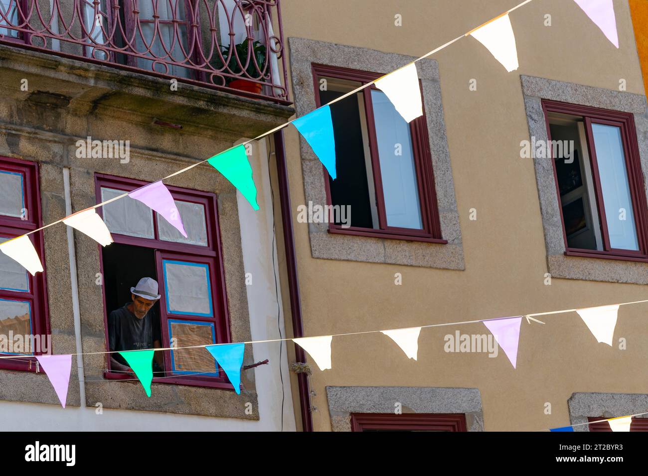 Festival bunting flags hi-res stock photography and images - Alamy