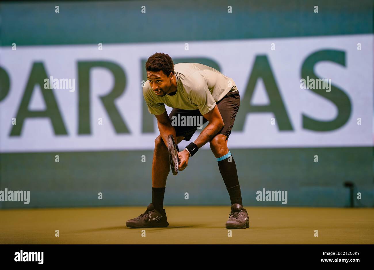 Stockholm, Kungliga tennishallen, Gaël Monfils against Márton Fucsovics ...