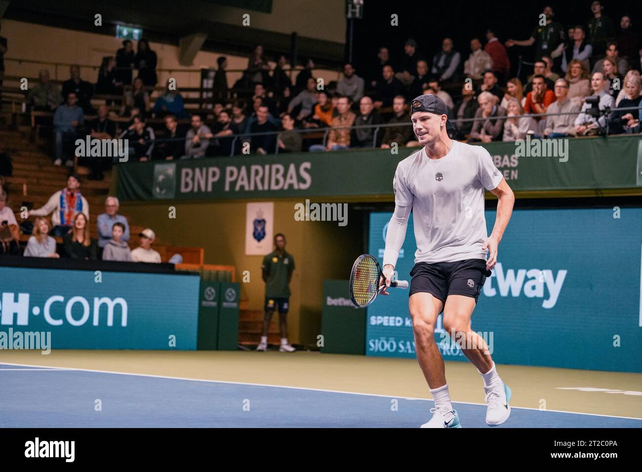 Stockholm, Kungliga tennishallen, Gaël Monfils against Márton Fucsovics ...