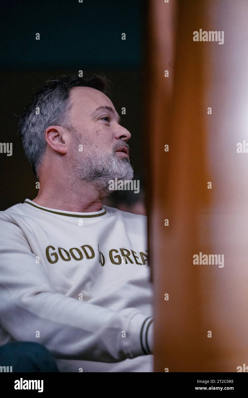 Stockholm, Kungliga tennishallen, Gaël Monfils against Márton Fucsovics ...