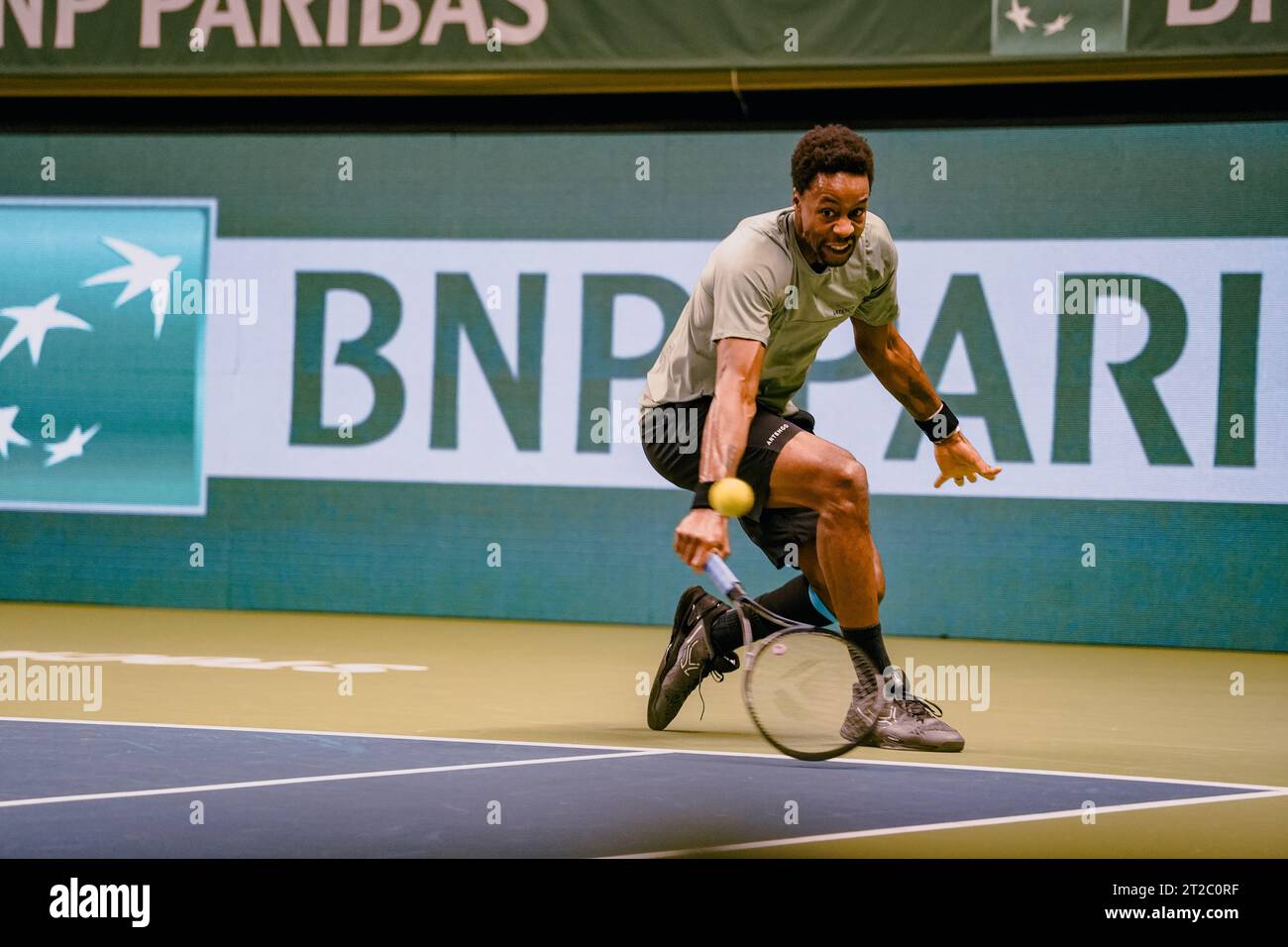 Stockholm, Kungliga tennishallen, Gaël Monfils against Márton Fucsovics ...